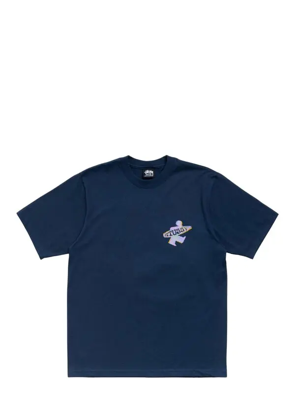 StÜssy Puff Print Dot Surf T-shirt - Blue