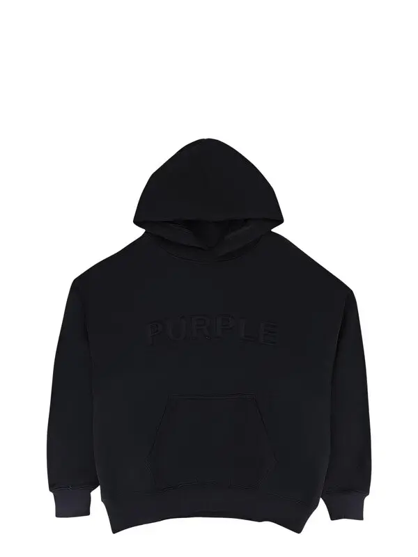 PURPLE BRAND Hwt Fleece Pullover Hoodie - Black