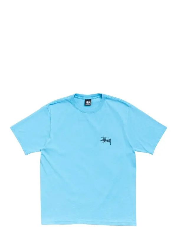 StÜssy Big Dog Stone Washed T-shirt - Blue