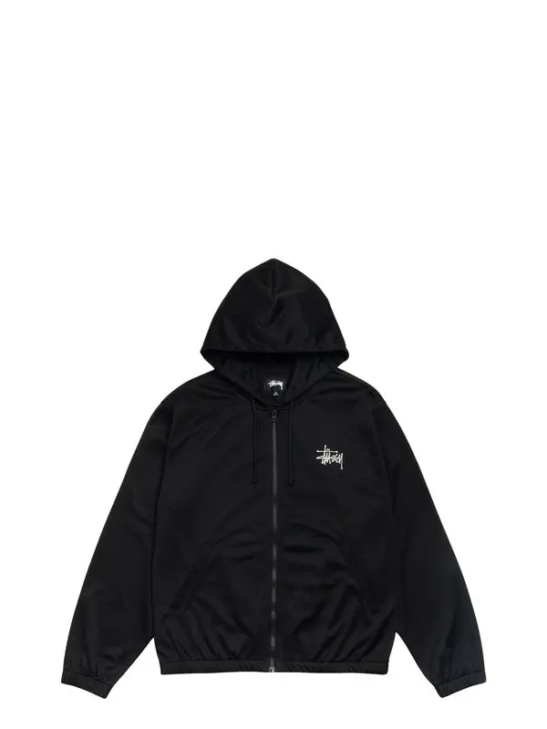 StÜssy Athletic Mesh Zip Hoodie - Black