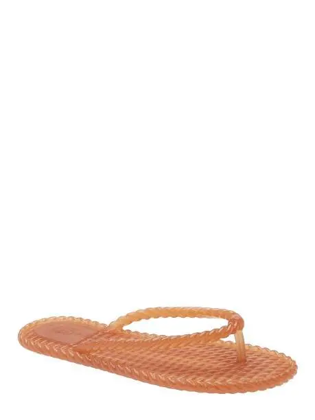 BRIZZA Braided Jelly Flip Flop - Brown