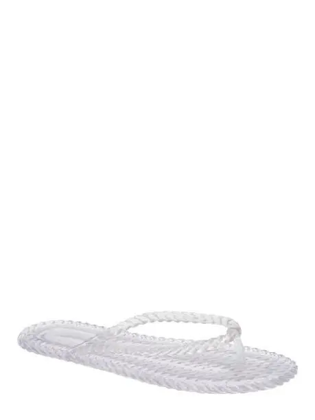 BRIZZA Braided Jelly Flip Flop - Clear