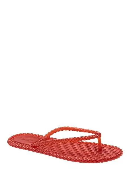 BRIZZA Braided Jelly Flip Flop - Red
