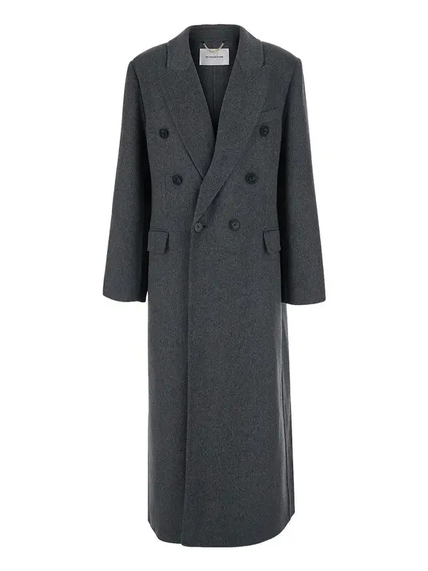 Victoria Beckham Double Faced Overcoat - Gray