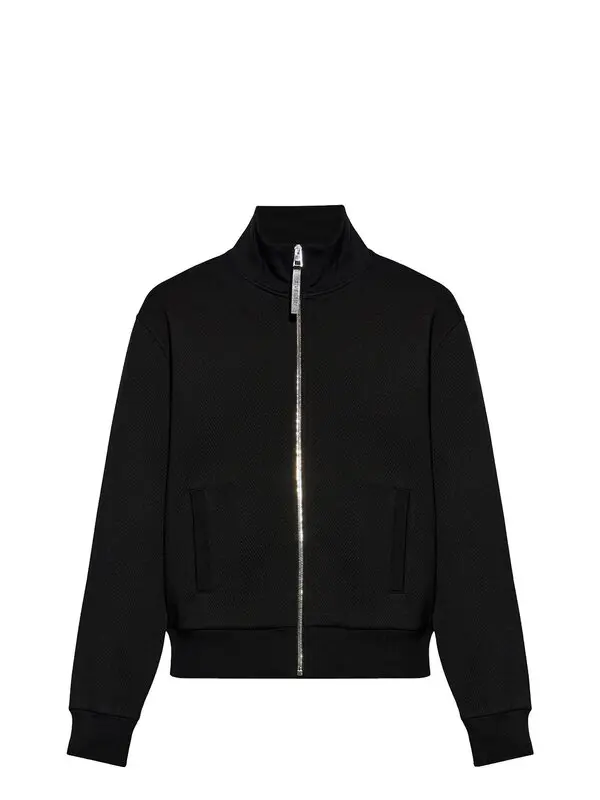 Givenchy Felpa Con Motivo Chevron E Jacquard - Black