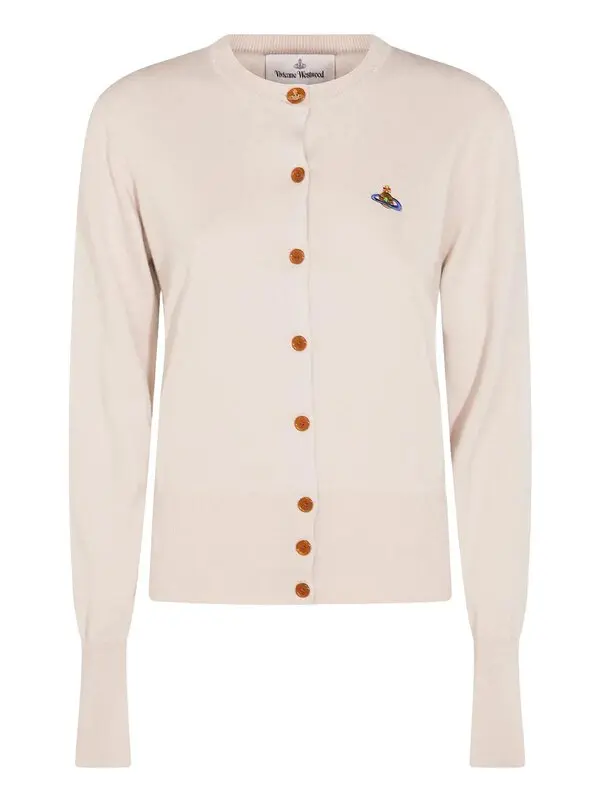 VIVIENNE WESTWOOD Bea Ribbed-knit Cardigan - Multicolor