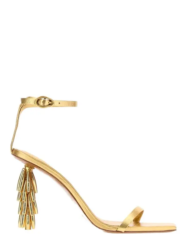 Cult Gaia Leather Sunella Sandals - Gold