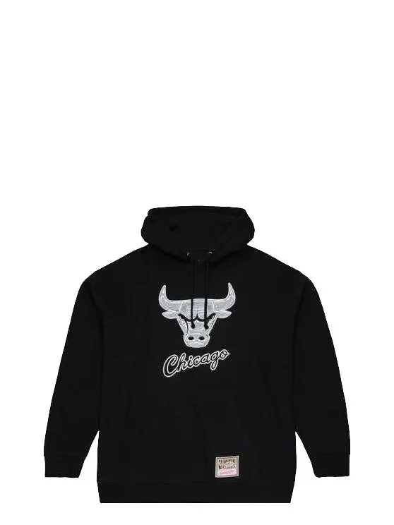 Mitchell & Ness Chicago Bulls Chrome Hoodie - Black