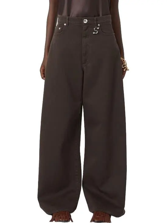 Sportmax Wide Leg Jeans - Chocolate