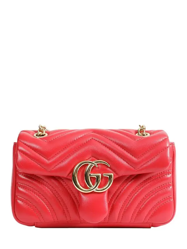 Gucci Gg Marmont Small Shoulder Bag - Red