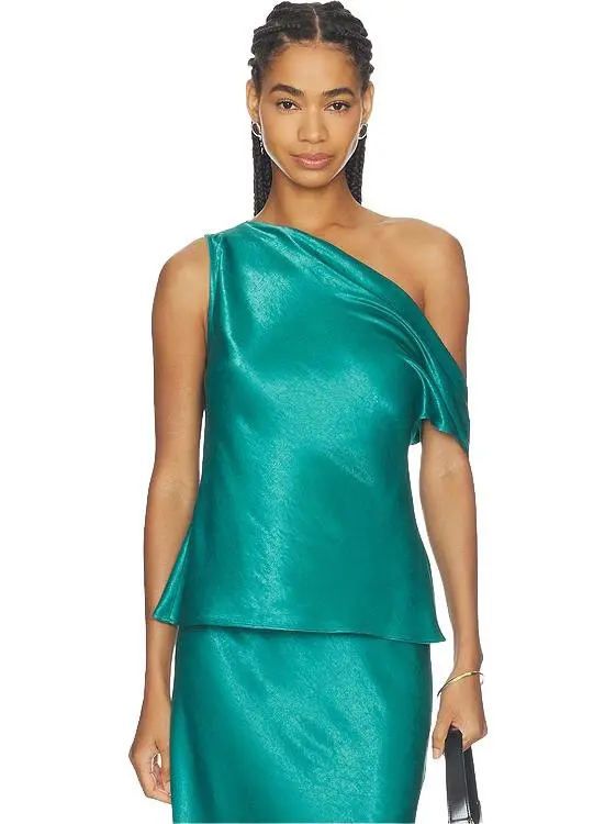 FAVORITE DAUGHTER The Side Note Top - Emerald