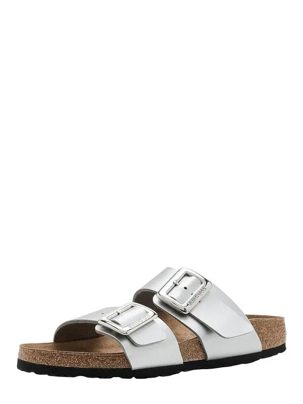 BIRKENSTOCK Sydney Luxe Buckle Sandals - Gray
