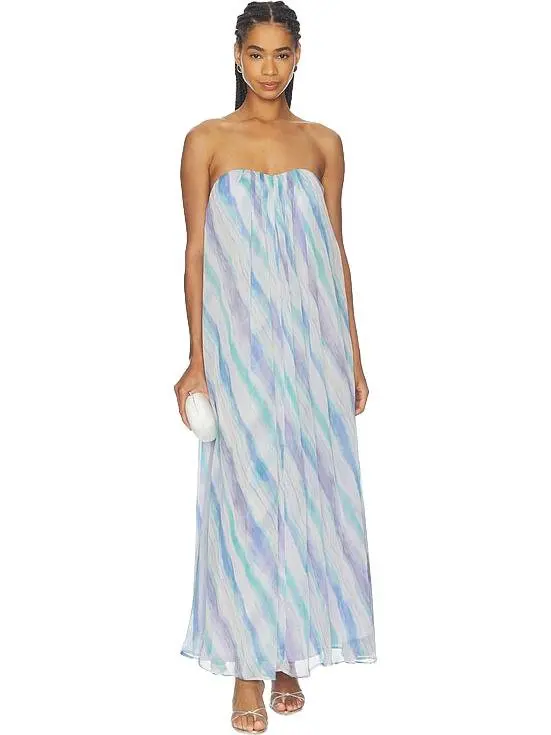 Astr The Label Aileen Strapless Maxi Dress - Lavender
