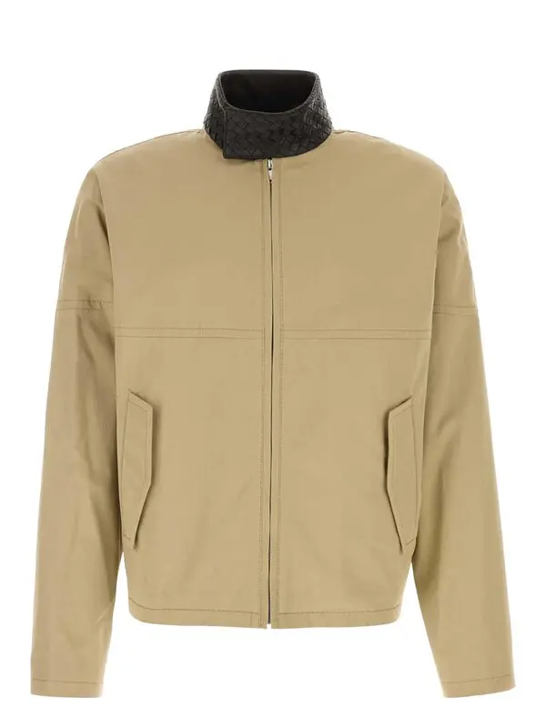 Bottega Veneta Beige Cotton Jacket - Brown