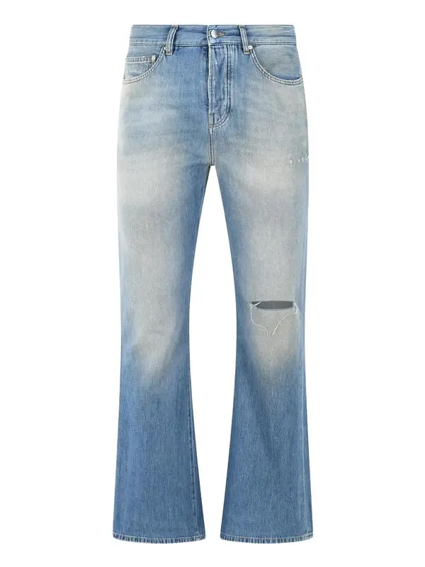 Amiri Slash Bootcut Light Denim Jeans - Blue