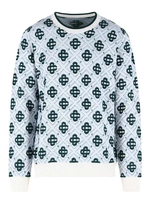 Casablanca Monogram Wool Sweater - Multicolor