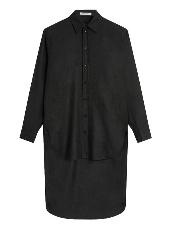 Phoebe Philo Extended Wool Shirt - Multicolor