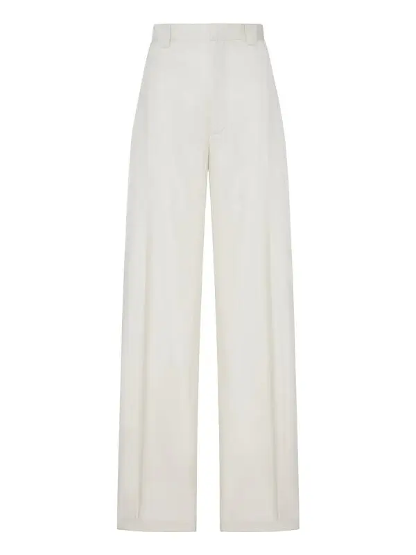 Phoebe Philo Silk Blend Chino Trousers - Multicolor