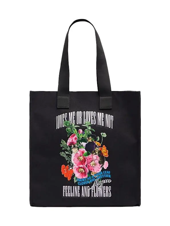 MSGM Vertical Tote Bag - Black