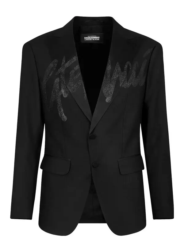 Dsquared2 London Single-breasted Blazer - Black