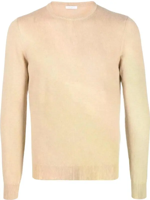 Malo Crew Neck Cashmere Jumper - Brown