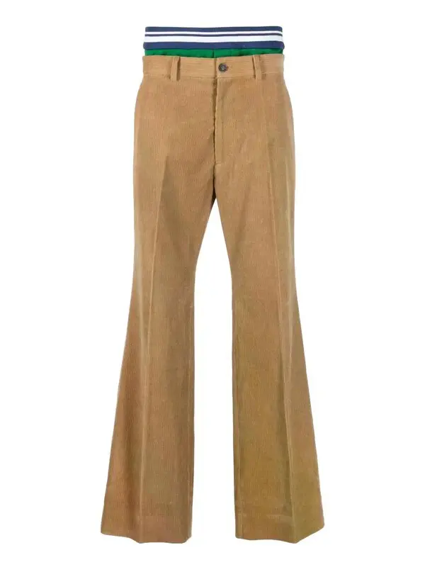 Dsquared2 Double Waistband Corduroy Trousers - Brown