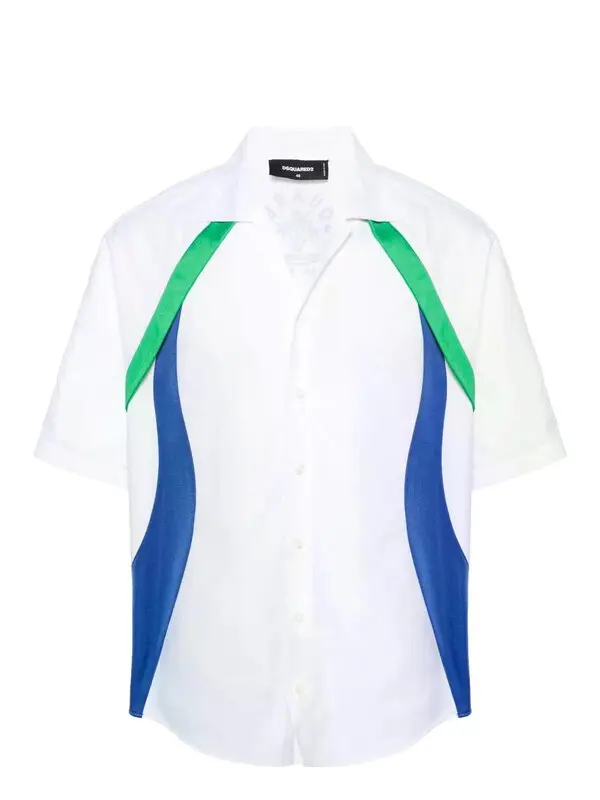 Dsquared2 Sporty Waves Cotton Shirt - White