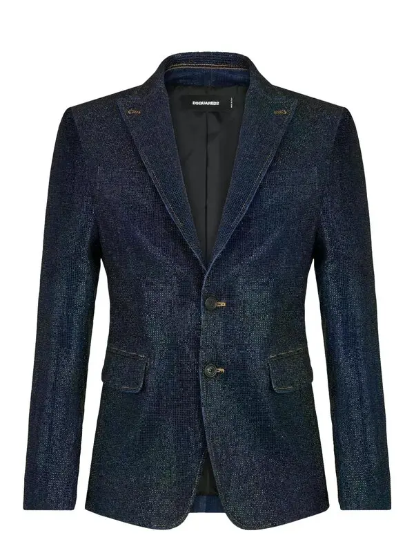 Dsquared2 Single-breasted Denim Blazer - Blue