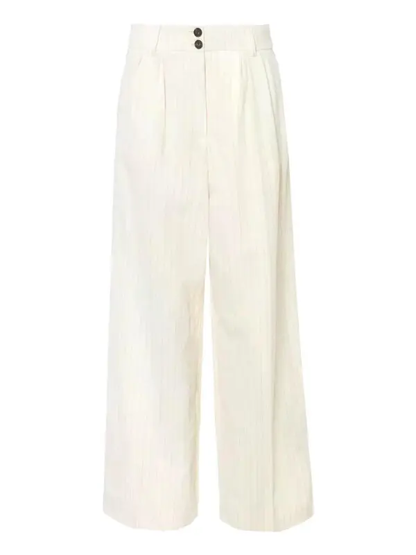 ALLSAINTS Payton Striped Twill Trousers - Neutrals