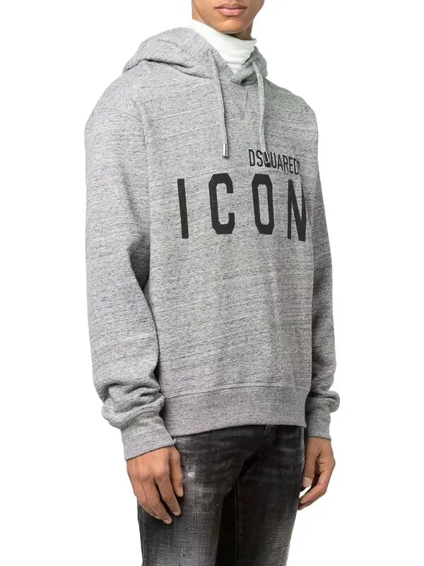 Dsquared2 Cotton Logo Hoodie - Grey