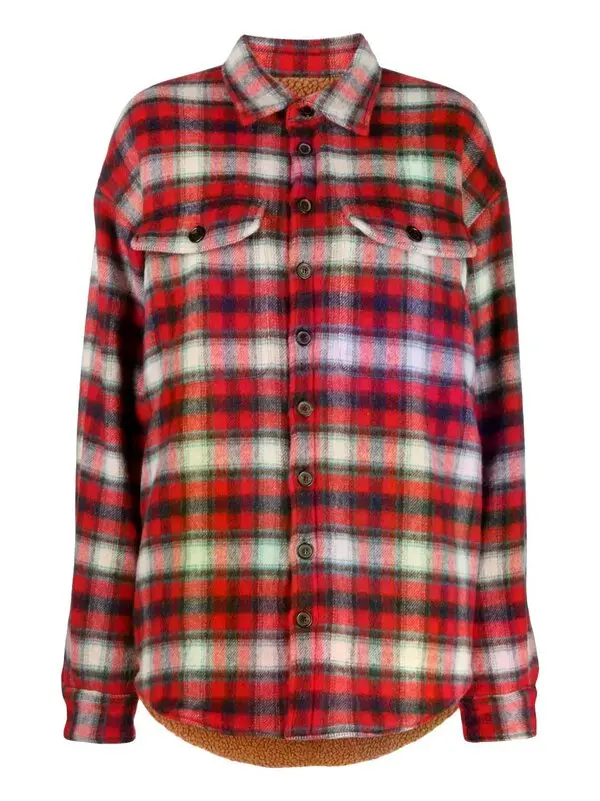 Dsquared2 Check Print Long-sleeve Shirt - Red