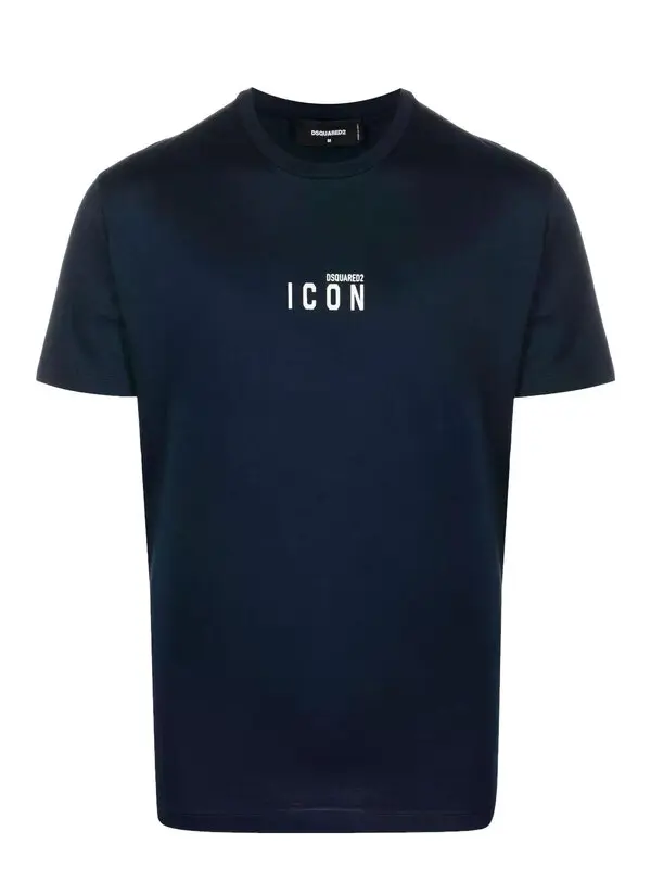 Dsquared2 Icon-print Cotton T-shirt - Blue