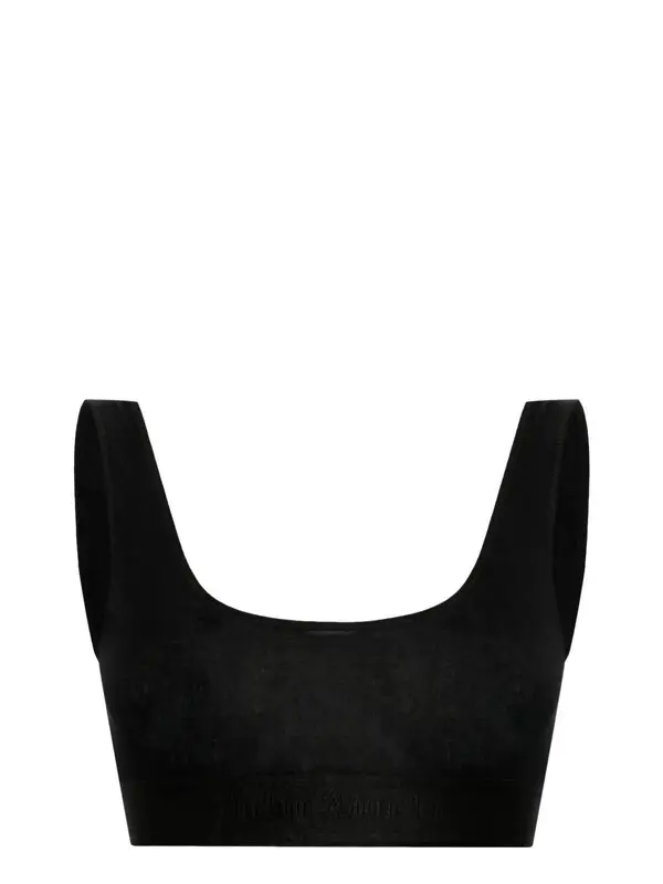 Palm Angels Logo-tape Sports Bra - Black