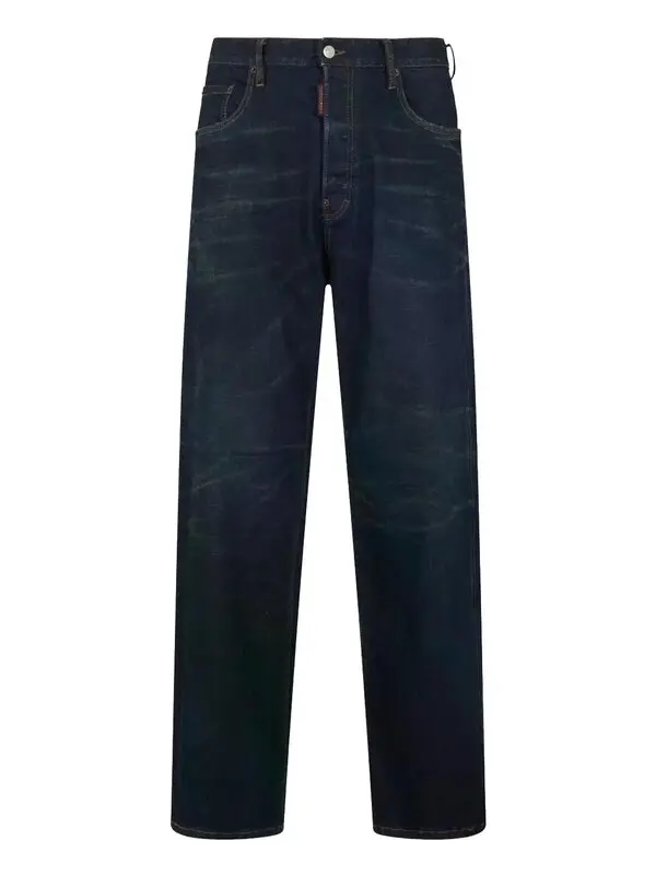 Dsquared2 Mid-rise Straight-leg Jeans - Blue