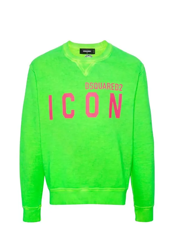 Dsquared2 Cotton Logo Sweatshirt - Green