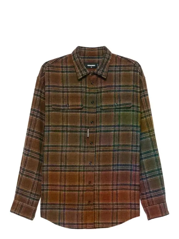 Dsquared2 Check-pattern Shirt - Brown