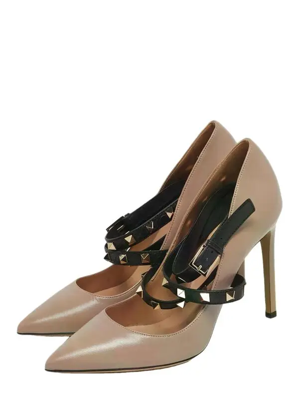 Valentino Garavani Rockstud Ankle Wrap Pumps - Neutrals