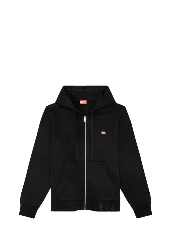 DIESEL® S-ginn-hood-zip-k13 Sweatshirt - Black