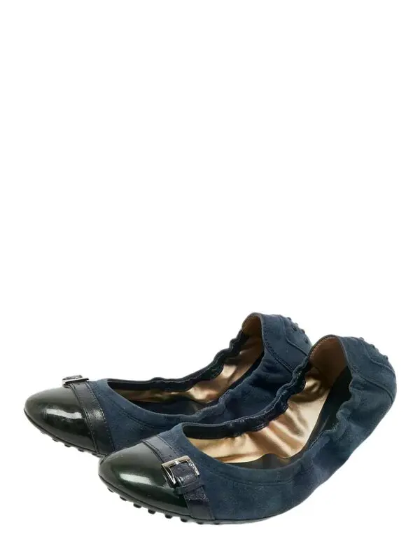 TOD'S Suede Ballet Flats - Blue