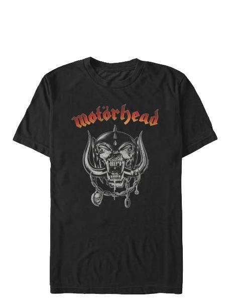 MOTORHEAD Snaggletooth Logo Short Sleeve Graphic T-shirt - Black