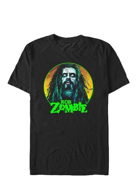 ROB ZOMBIE Undead Face Logo Short Sleeve Graphic T-shirt - Black