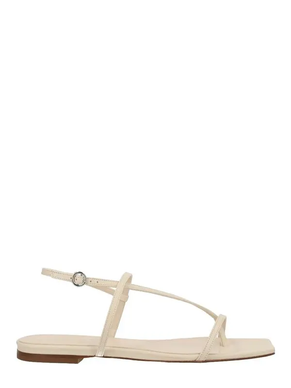 AeydĒ Ella Leather Thong Sandals - Cream