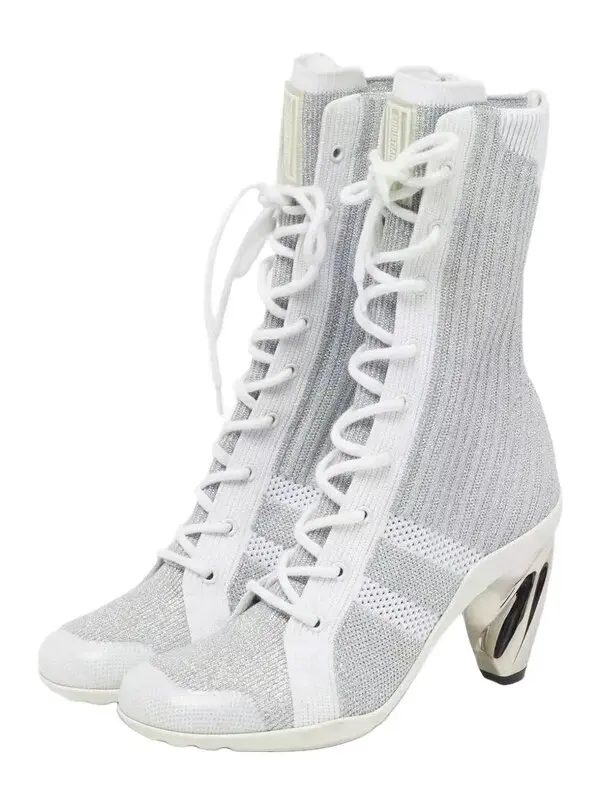 Dior D-zenith Lace-up Ankle Boots - Silver