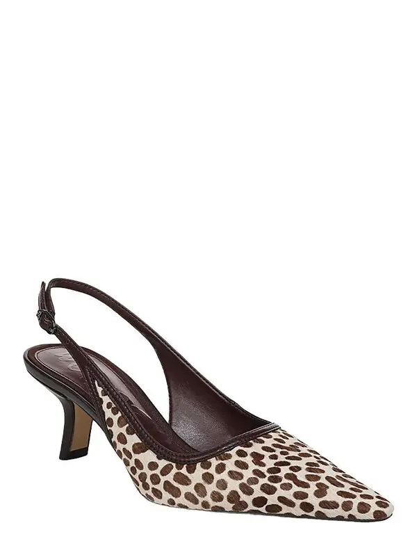 Sam Edelman Bianka Slingback Pumps - Chocolate Multi