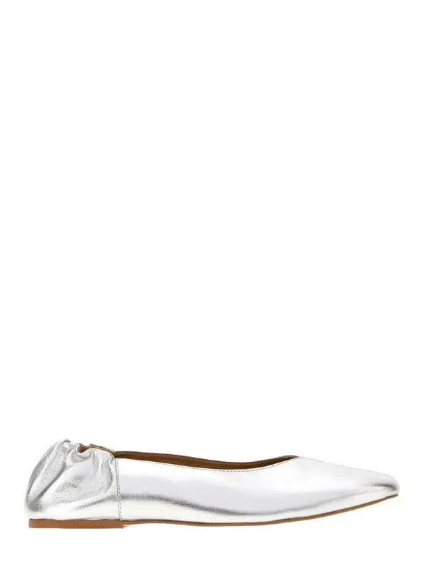 A.p.c. Leather Juliet Ballerinas - Silver