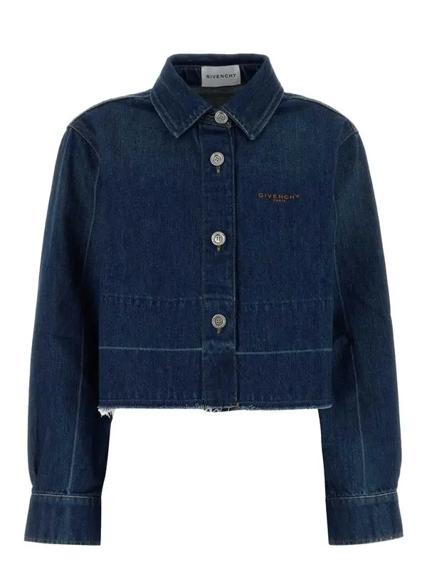 Givenchy Raw Edge Denim Shirt - Multicolor