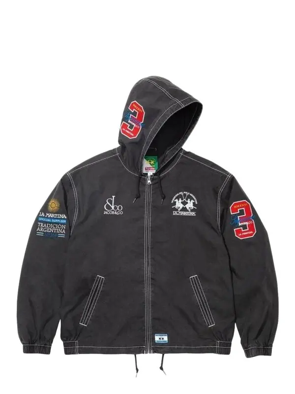 Supreme X La Martina Ss26 Lightweight Hooded Jacket - Black