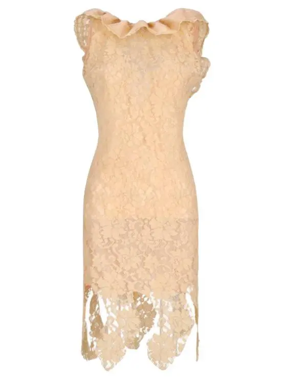 Giuseppe Di Morabito Ruffled Lace Short Dress - No