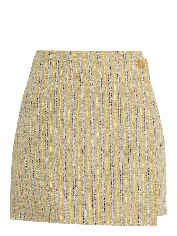 Ulla Johnson Doria Mini Wrap Skirt - Agave