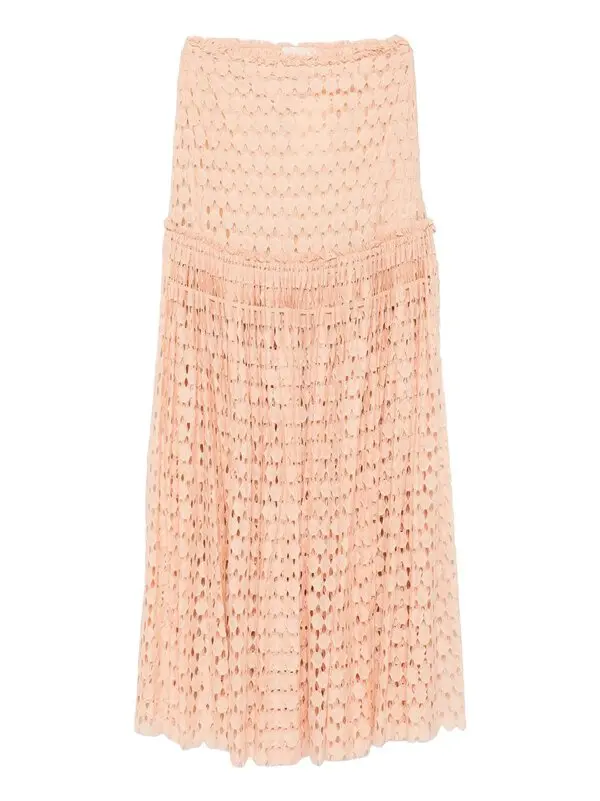 Ulla Johnson Aris Lace Maxi Skirt - Blush